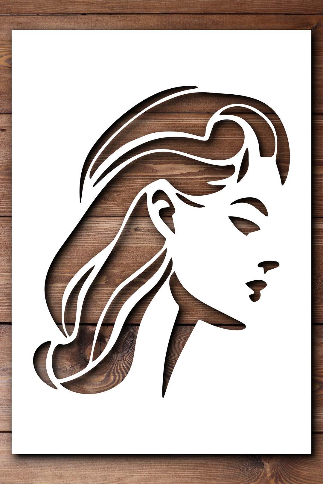 Pretty Woman Stencil A4 A3 Size 190 Micron Mylar Reusable Flexible Home ...