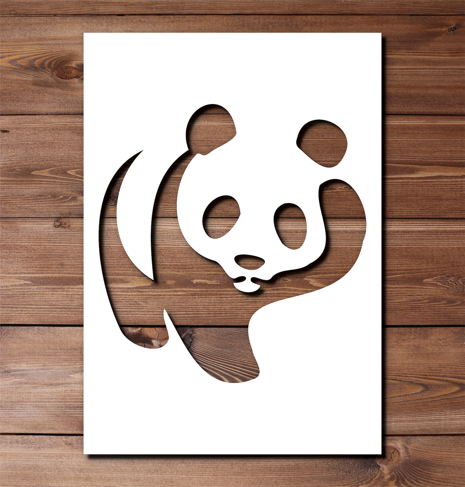 Panda Stencil A4 A3 Size 190 Micron Mylar Reusable Flexible Home Decor Craft China Bear Cute ...