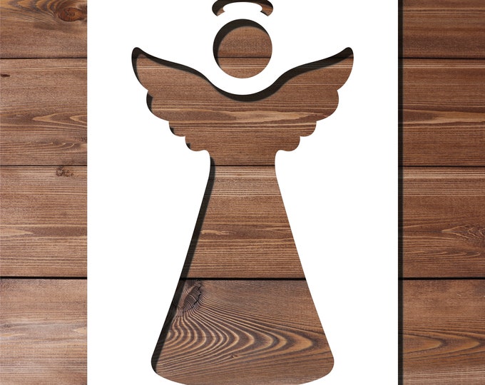 Christmas Shapes Stencil Herald Angel Select Size STCL1549 by Studior12 ...