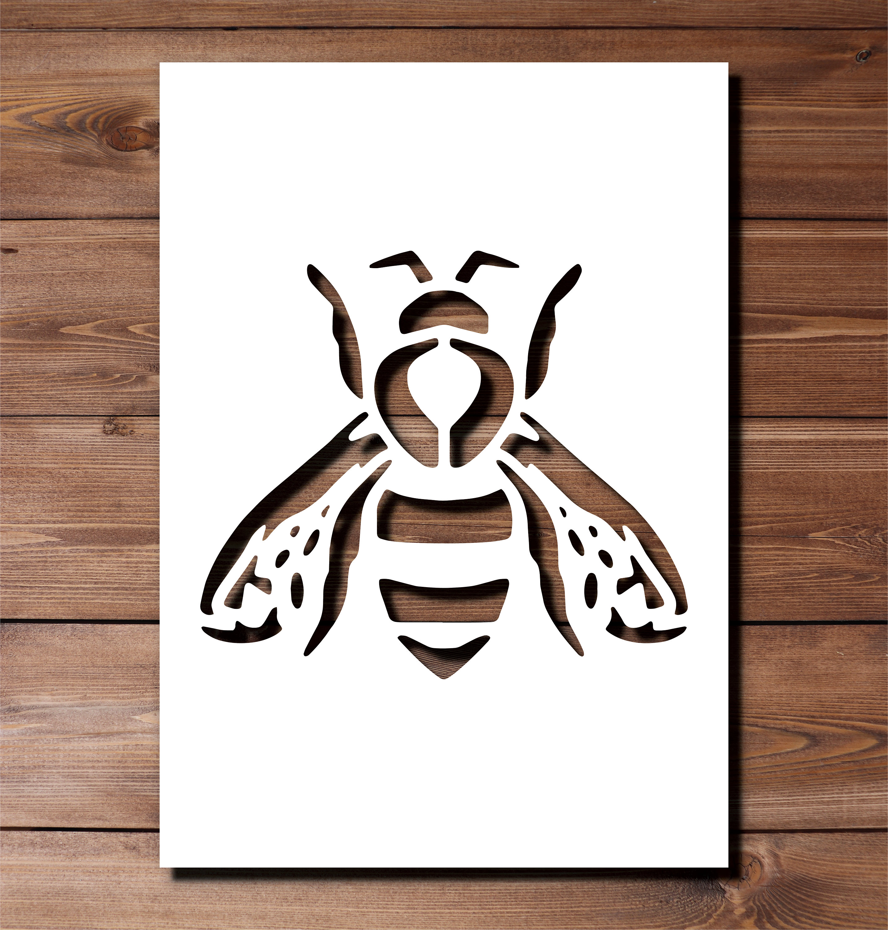 Bee Stencil A4 A3 Size 190 Micron Mylar Reusable Flexible Home Honey ...