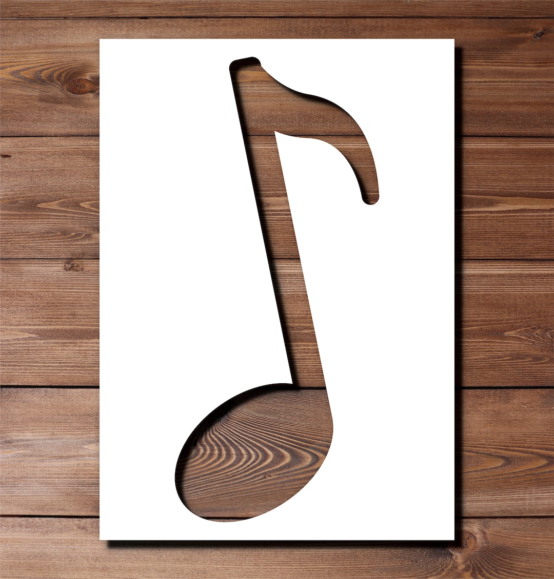 Musical Note Stencil A4 A3 Size 190 Micron Mylar Reusable Flexible Home ...