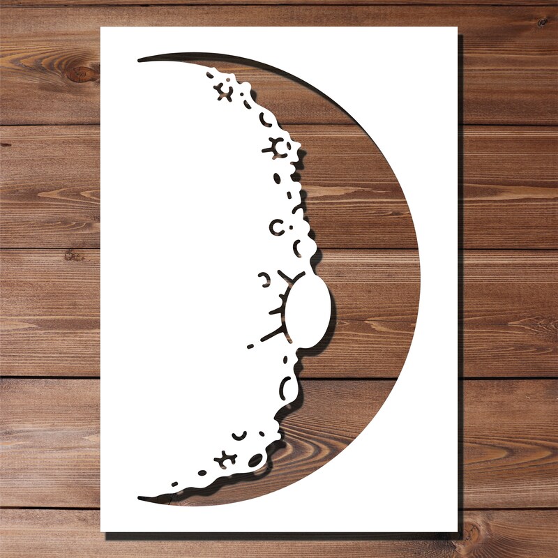 Moon Stencil - Etsy