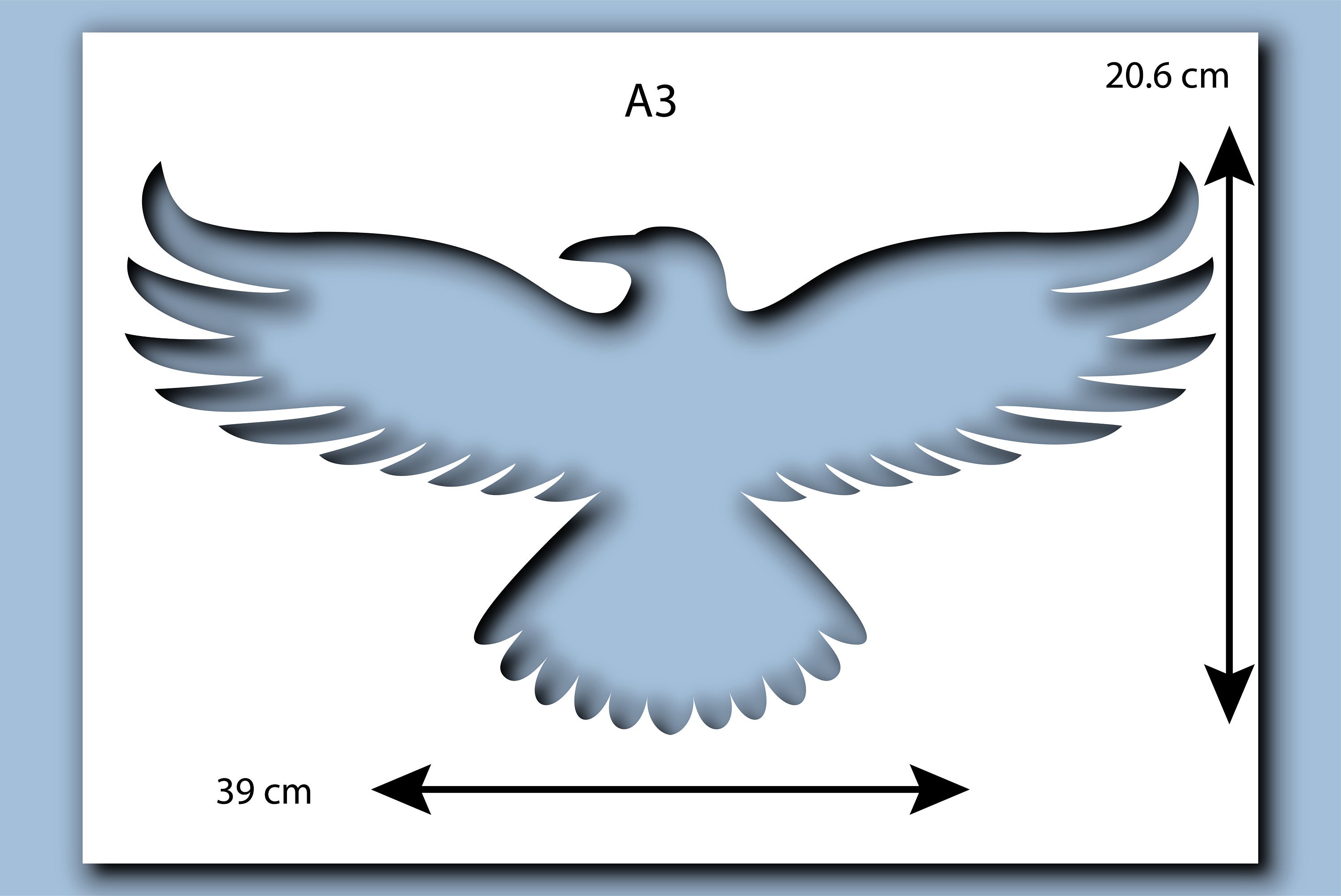 Eagle Stencil A4 A3 Size 190 Micron Mylar Reusable Flexible Home Decor ...