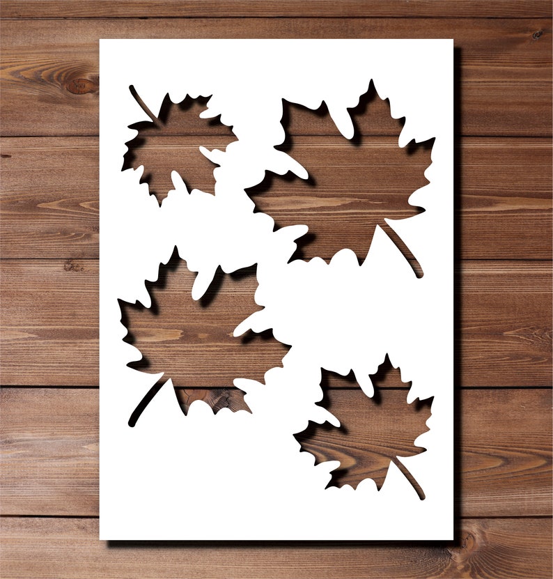 Canadian Maple Leaf Stencil A4 A3 Size 190 Micron Mylar Reusable ...