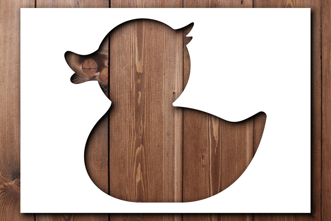 Duck Stencil A4 A3 Size 190 Micron Mylar Reusable Flexible Home Decor ...