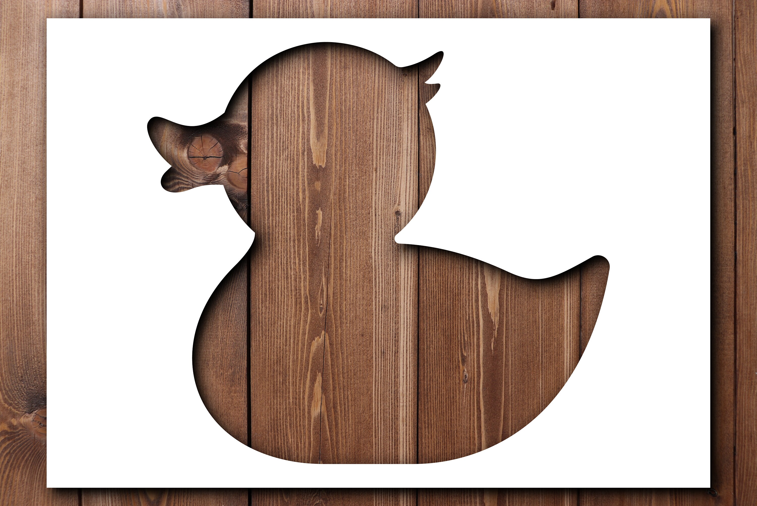 Duck Stencil A4 A3 Size 190 Micron Mylar Reusable Flexible Home Decor ...