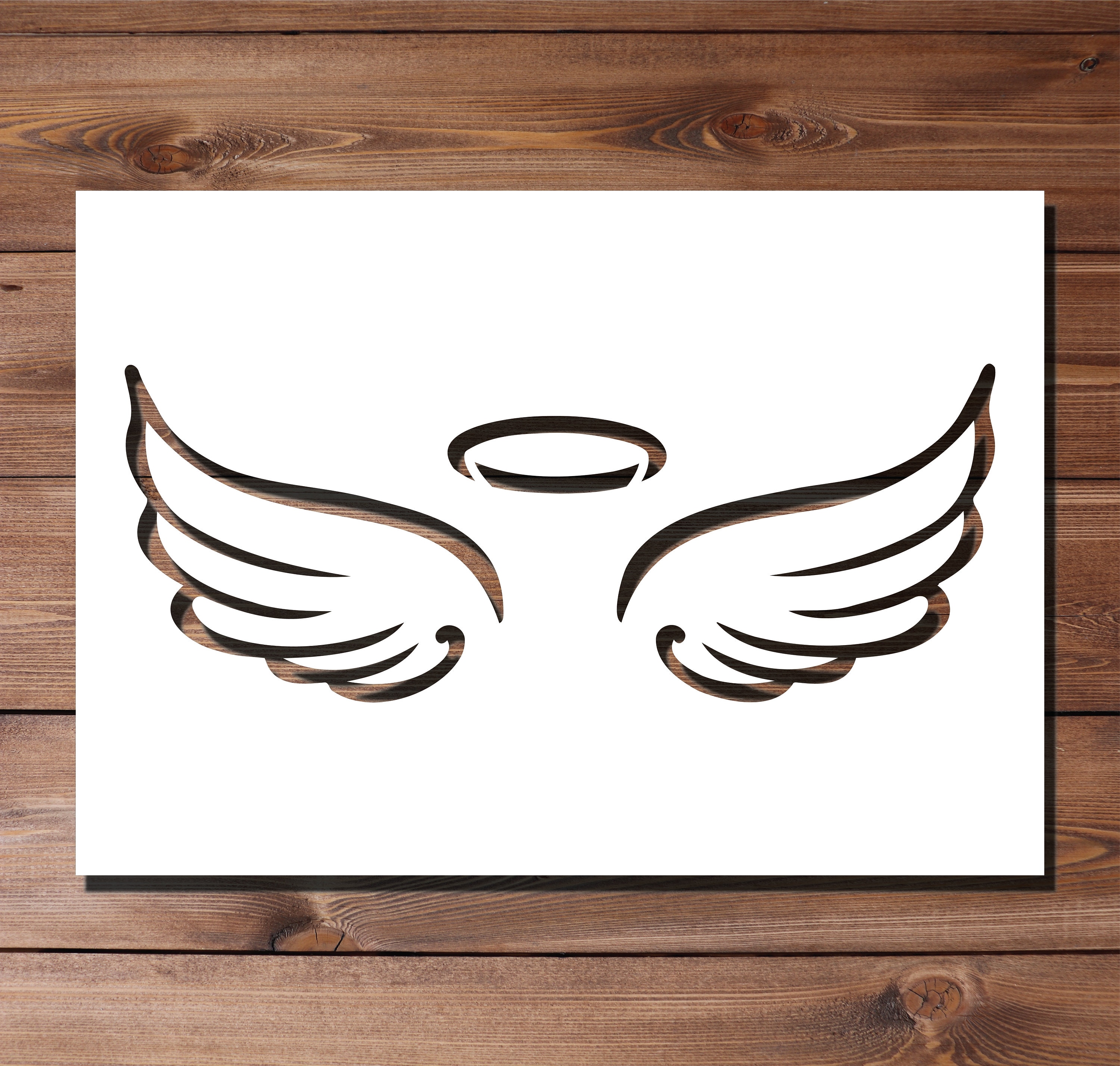 Angel Wings Stencil A4 A3 Size 190 Micron Mylar Reusable Flexible Home ...