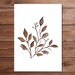 Rose Bush Stencil A4 A3 Size 190 Micron Mylar Petals Reusable Flexible ...