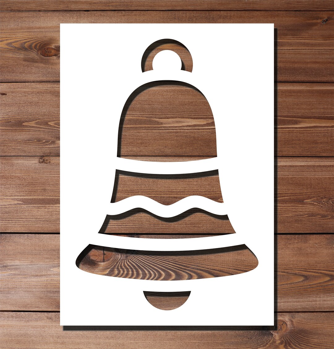 Jingle Bell Stencil A4 A3 Size 190 Micron Mylar Reusable Flexible Home ...