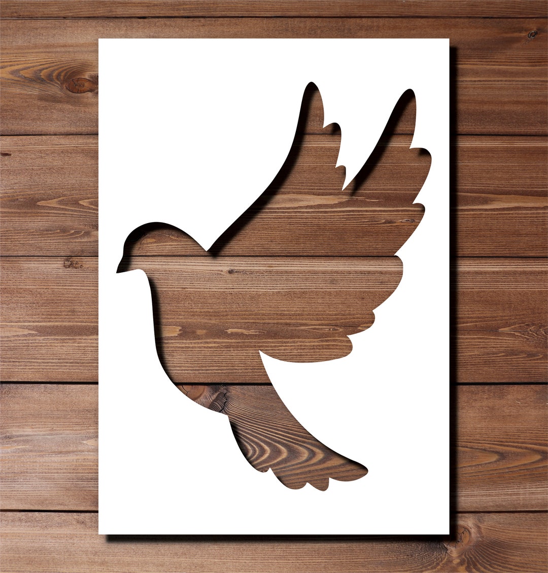 Dove Stencil A5 A4 A3 Size 190 Micron Mylar Reusable Flexible Home ...