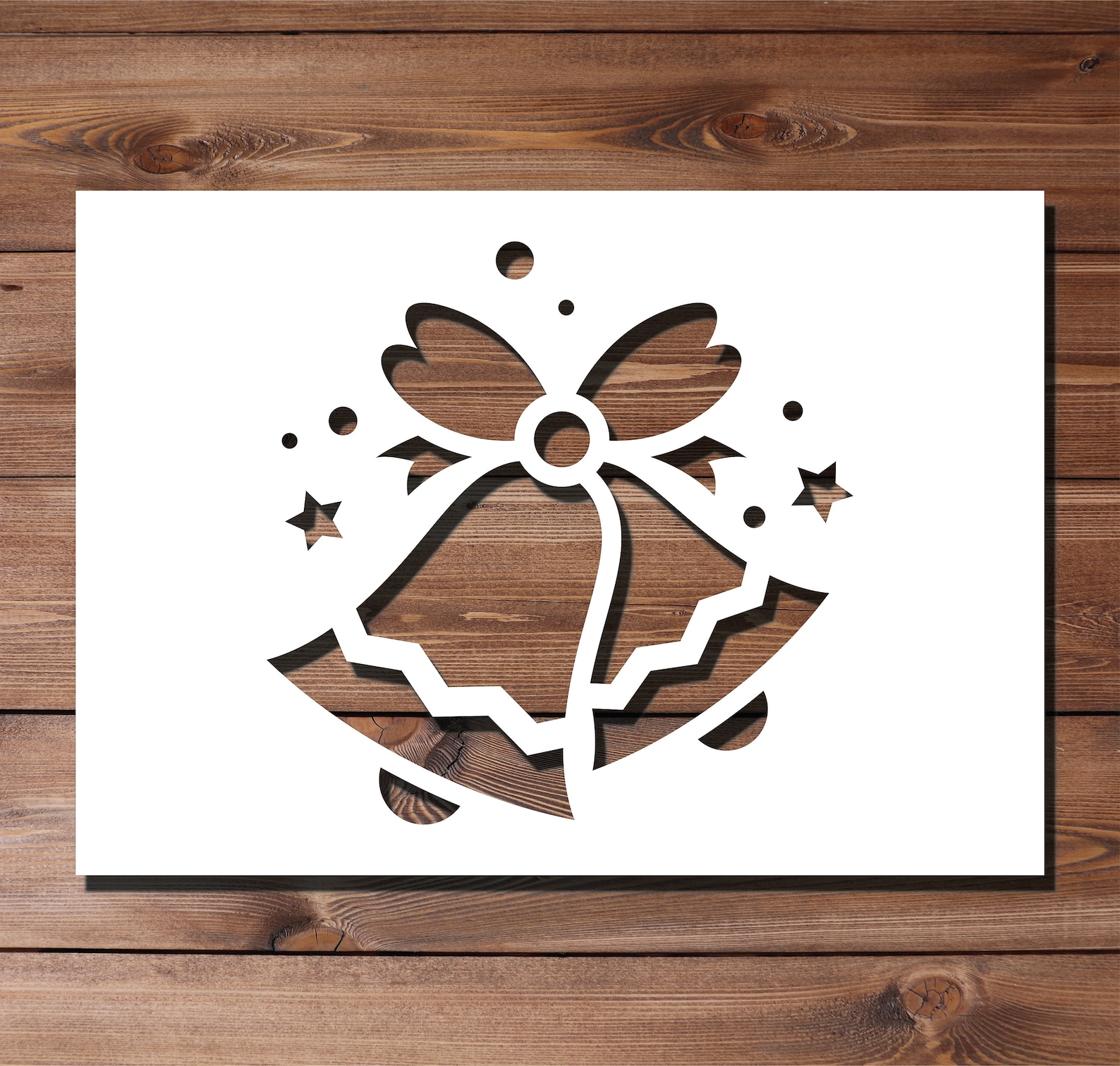 Jingle Bells Stencil A4 A3 Size 190 Micron Mylar Reusable Flexible Home ...