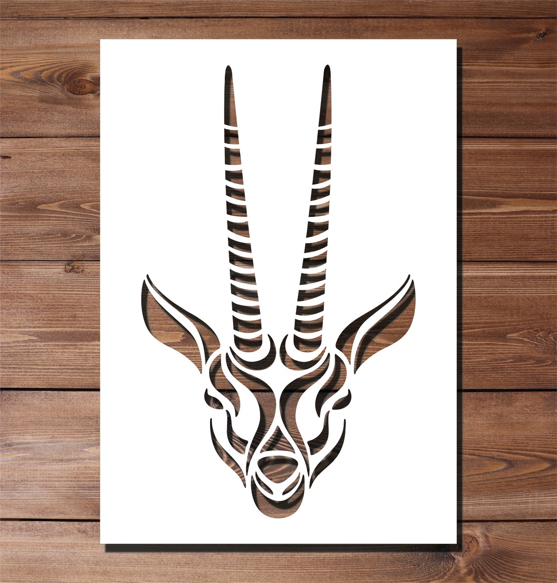 Gazelle Antelope Stencil - A4 A3 Size 190 Micron Mylar Reusable ...