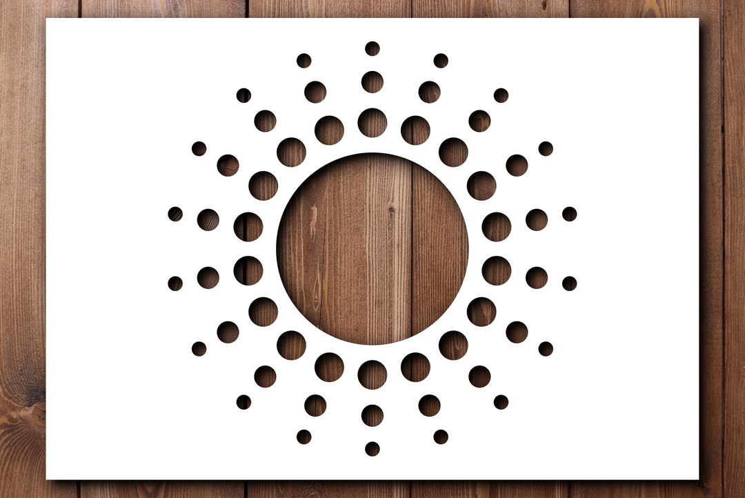 Sun Dotted Stencil A4 A3 Size 190 Micron Mylar Reusable Flexible Home ...