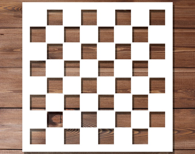 Checkerboard Pattern Stencil - 30cm X 30cm Size 250 Micron Mylar ...