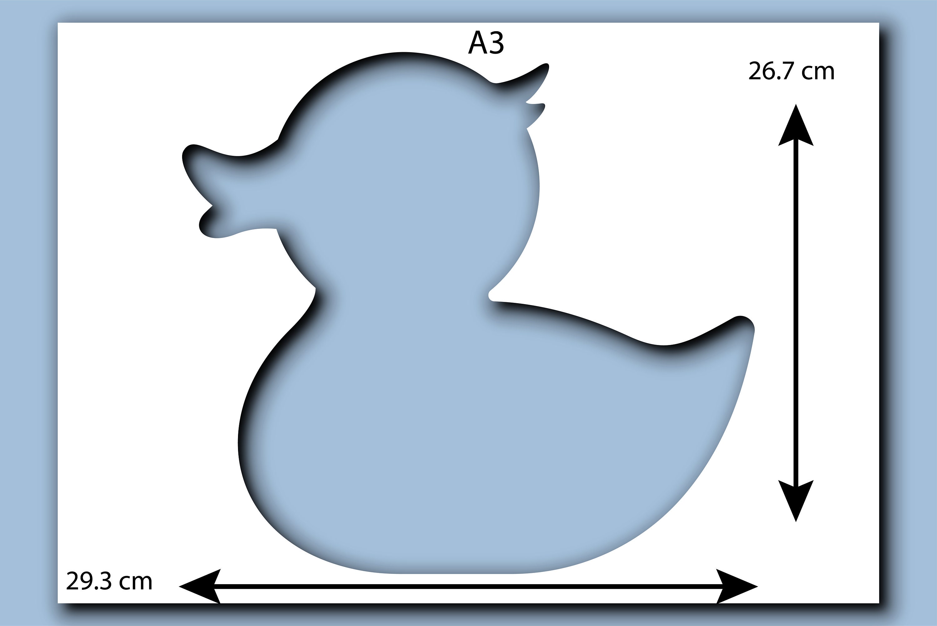 Duck Stencil A4 A3 Size 190 Micron Mylar Reusable Flexible Home Decor ...