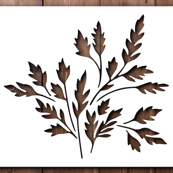 Herbs Stencil - Etsy