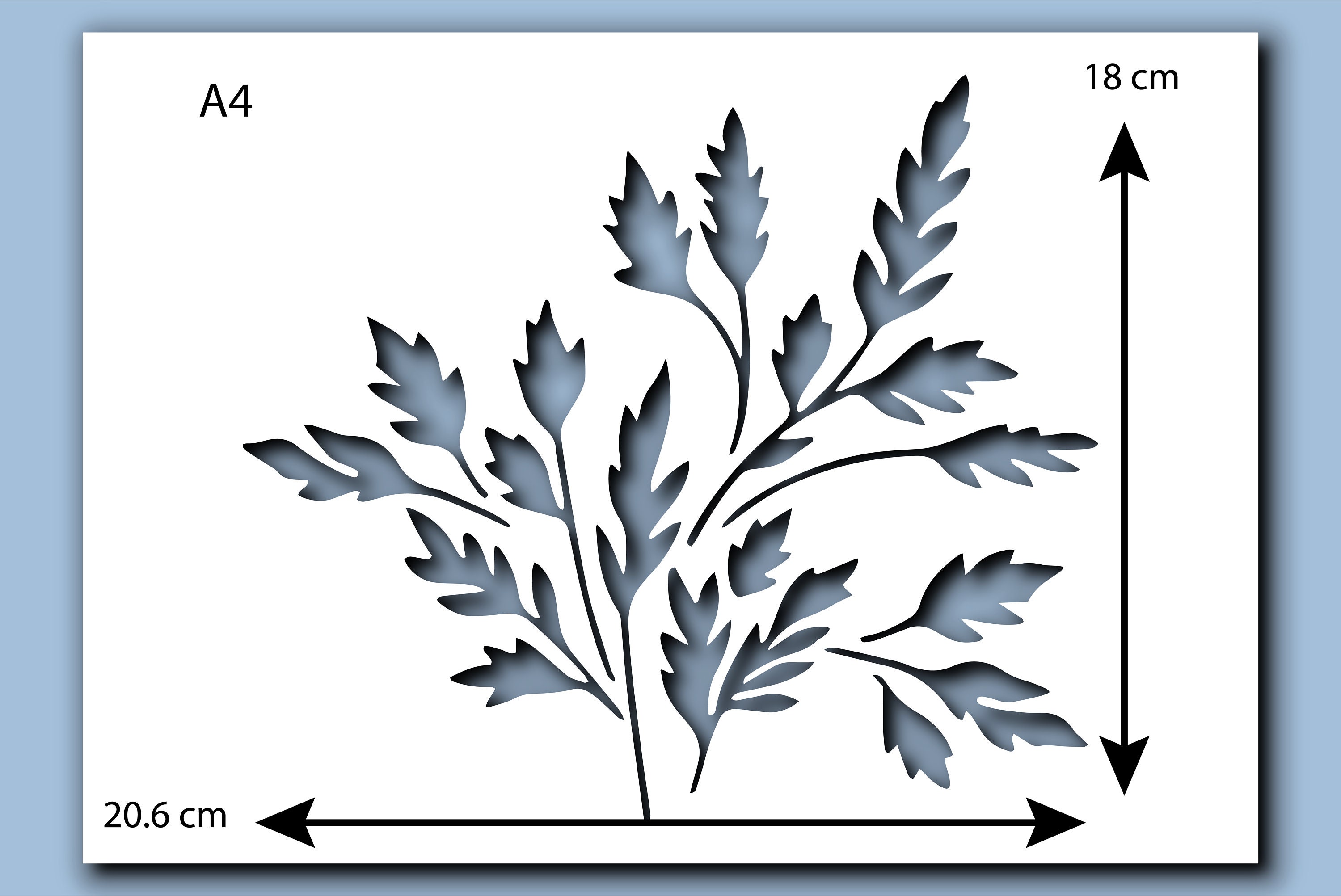 Herb Bush Stencil A4 A3 Size 190 Micron Mylar Reusable Flexible Home ...