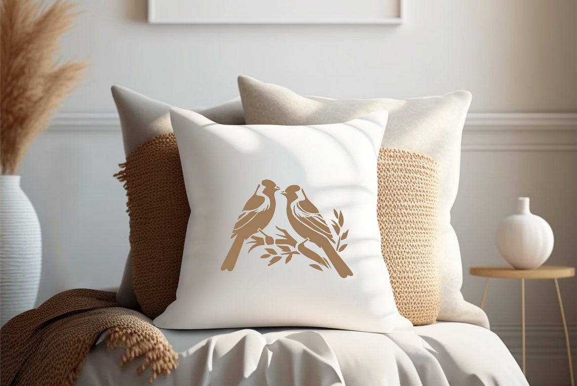 Birds on Branch Stencil A4 A3 Size 190 Micron Mylar Reusable Flexible ...