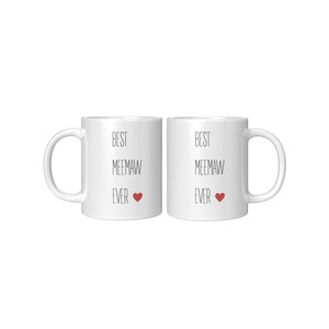 Best Meemaw Ever Mug, Gift for the Southern Grandmother, Grandparent's ...
