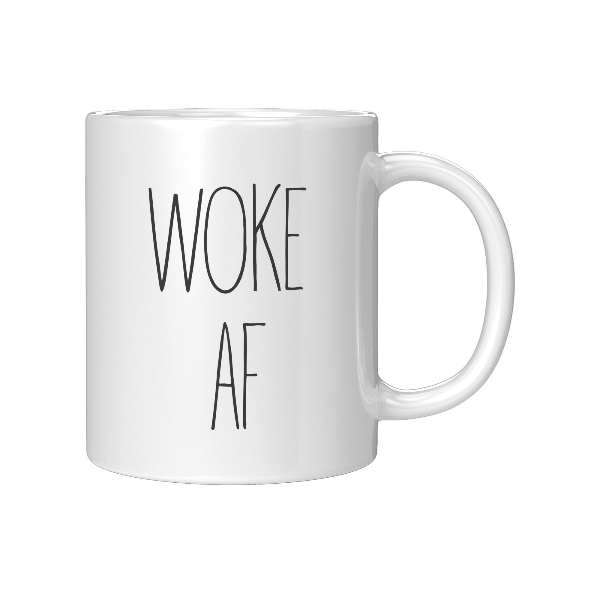 Woke AF Mug Enlightened and Empathetic Perfect Gift for a - Etsy