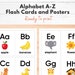 Alphabet Flash Cards, A-Z Cards, Printable Alphabet, Colorful Letters ...