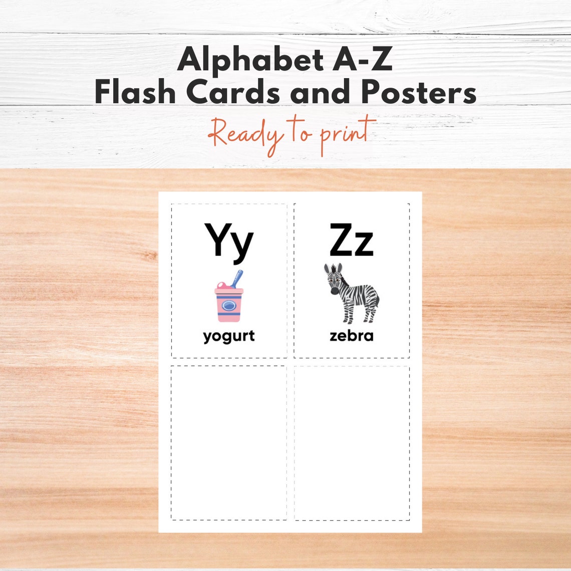 Alphabet Flash Cards, A-Z Cards, Printable Alphabet, Colorful Letters ...