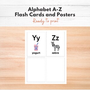 Alphabet Flash Cards, A-Z Cards, Printable Alphabet, Colorful Letters ...