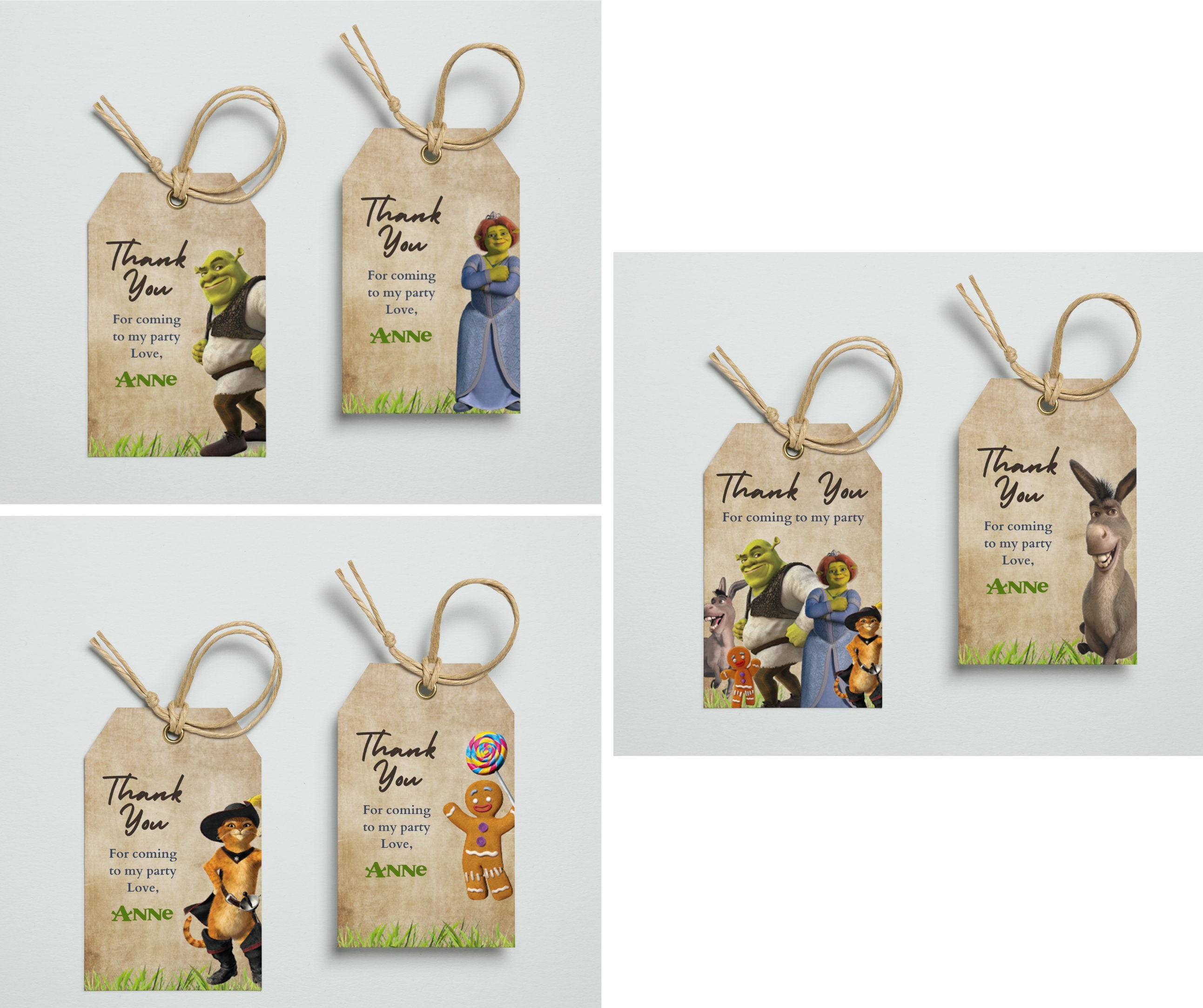 Shrek Editable Birthday Bundle, Shrek Party Invitation, Shrek Editable ...