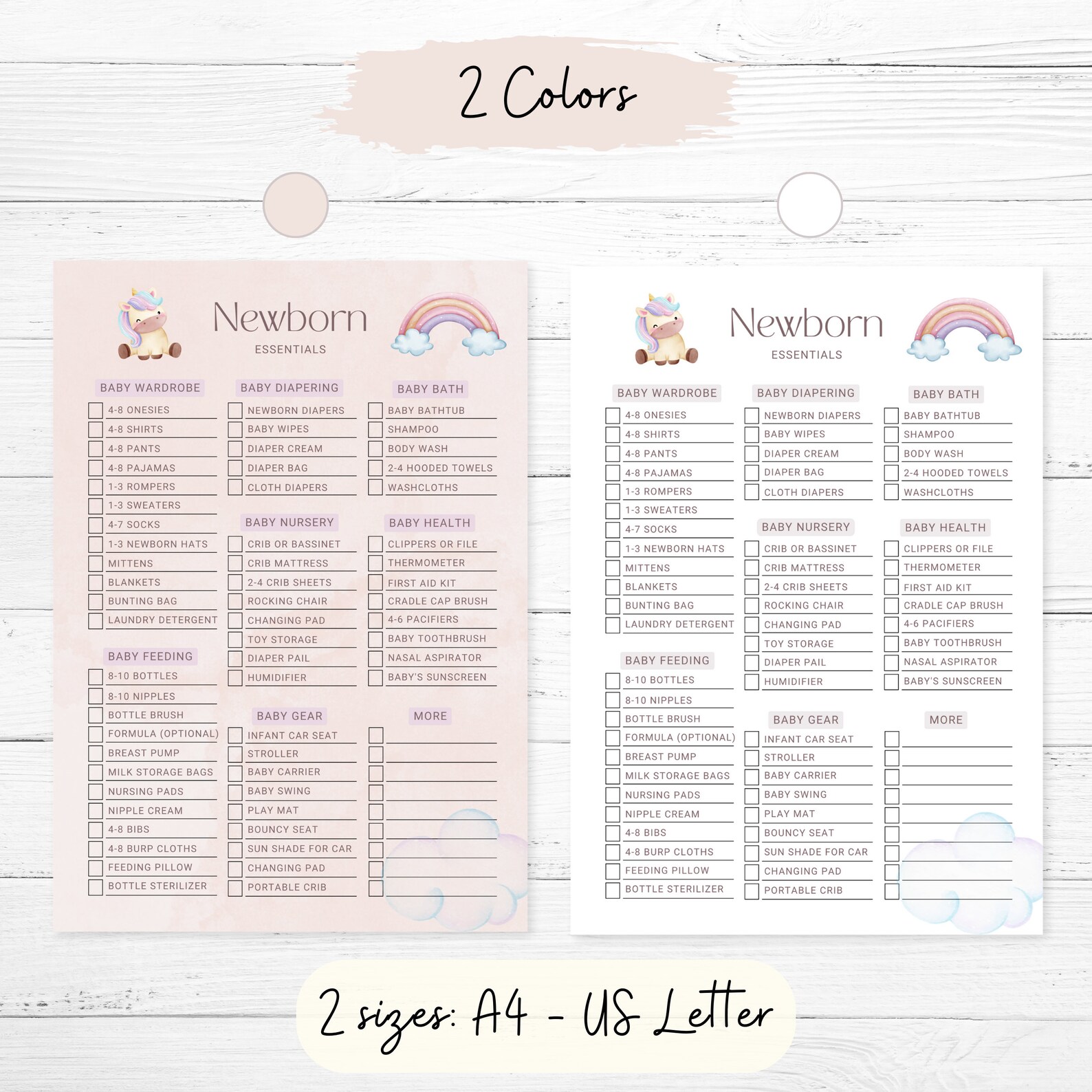 Newborn Essentials Checklist, Baby Registry Checklist, First Baby List ...