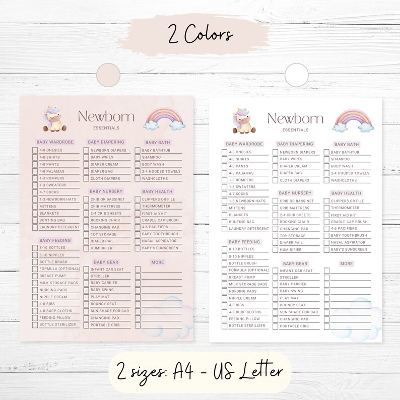 Newborn Essentials Checklist, Baby Registry Checklist, First Baby List ...