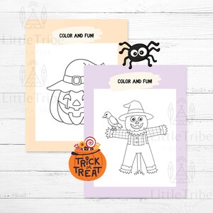 Halloween Activity Book, Spooky Busy Book, Printable Workbook for Kids ...
