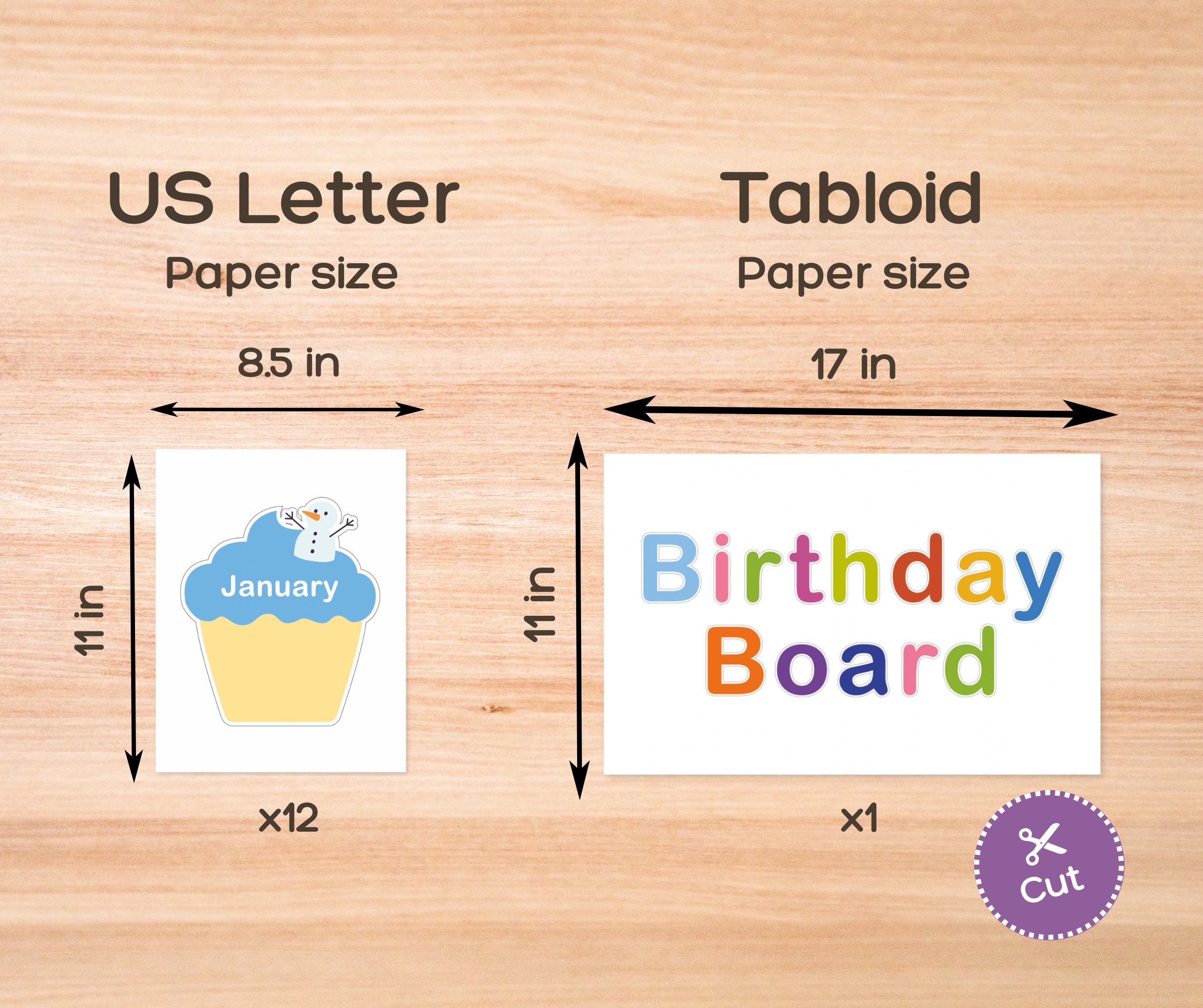 Birthday Board Printable, Classroom Decoration, Months of the Year ...