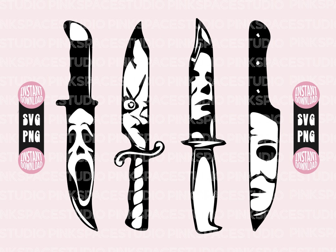 Horror Movie Characters in Knives Svg Scream Svg Chucky Svg - Etsy ...