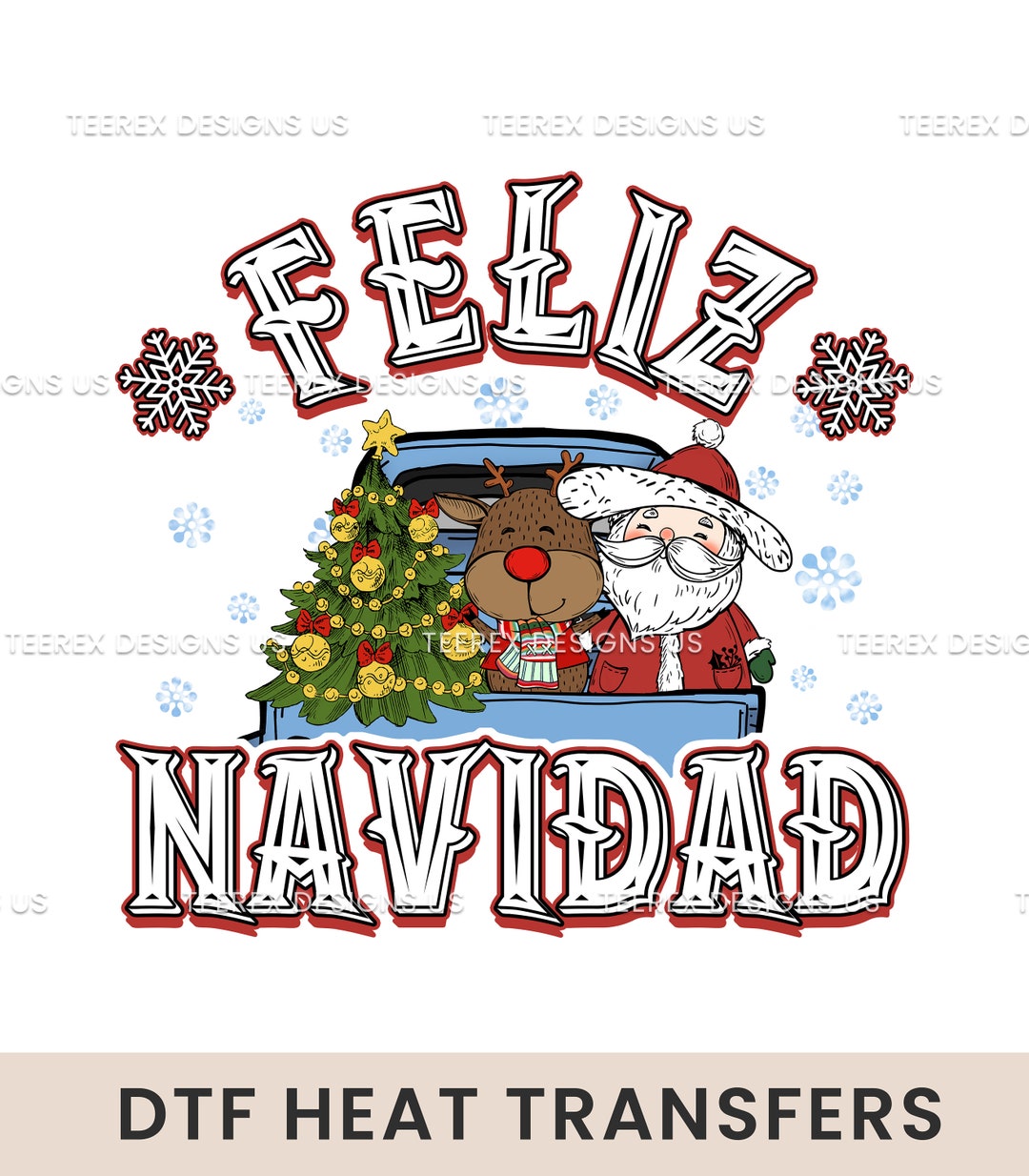 Feliz Navidad Spanish Christmas Dtf, Christmas Dtf, Mexican Funny Dtf ...