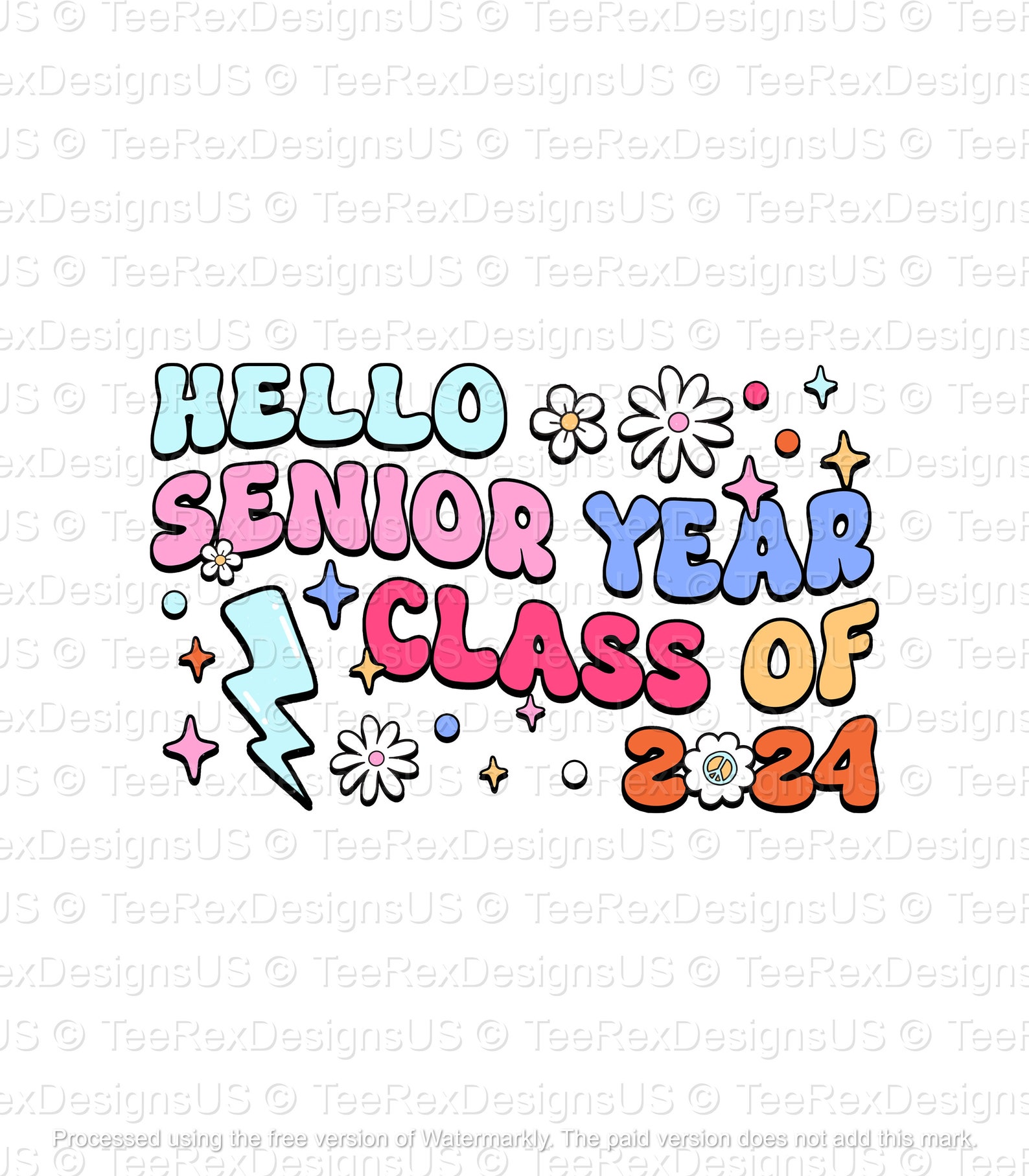 Custom Senior DTF Transfer, Hello Senior Year, Heatpress Transfer ...