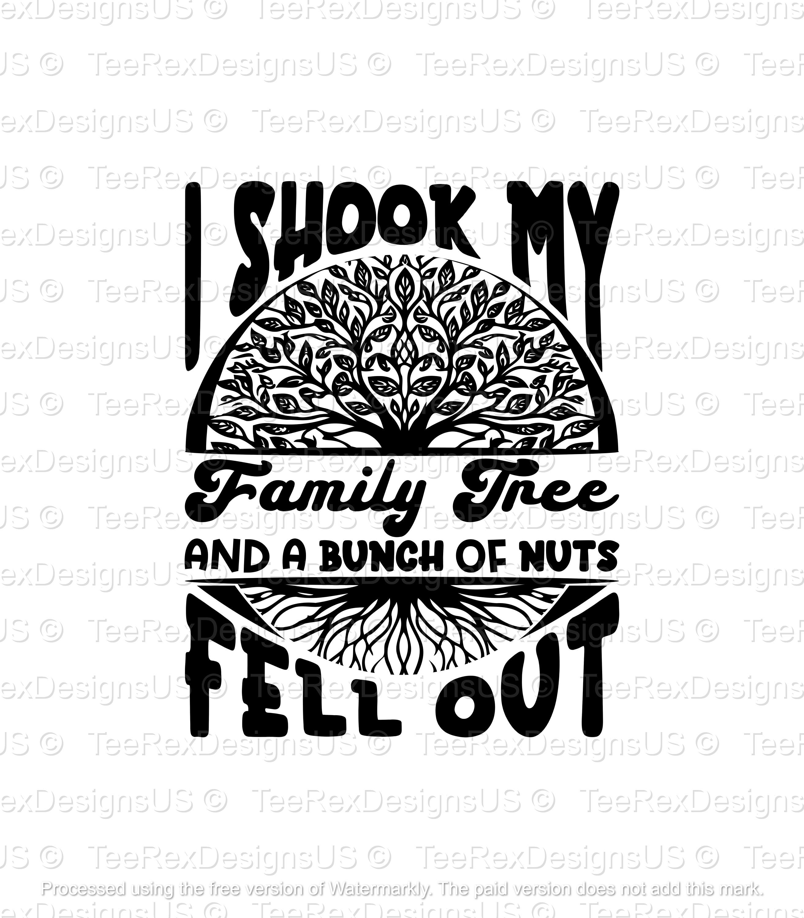 Custom Family Reunion DTF Transfer, I Shook My Family Tree, Heatpress ...