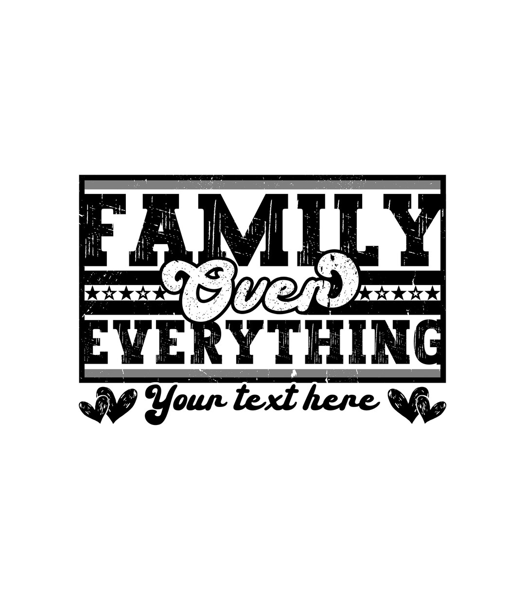Custom Family Reunion DTF Transfer, Family Over Everything, Heatpress ...
