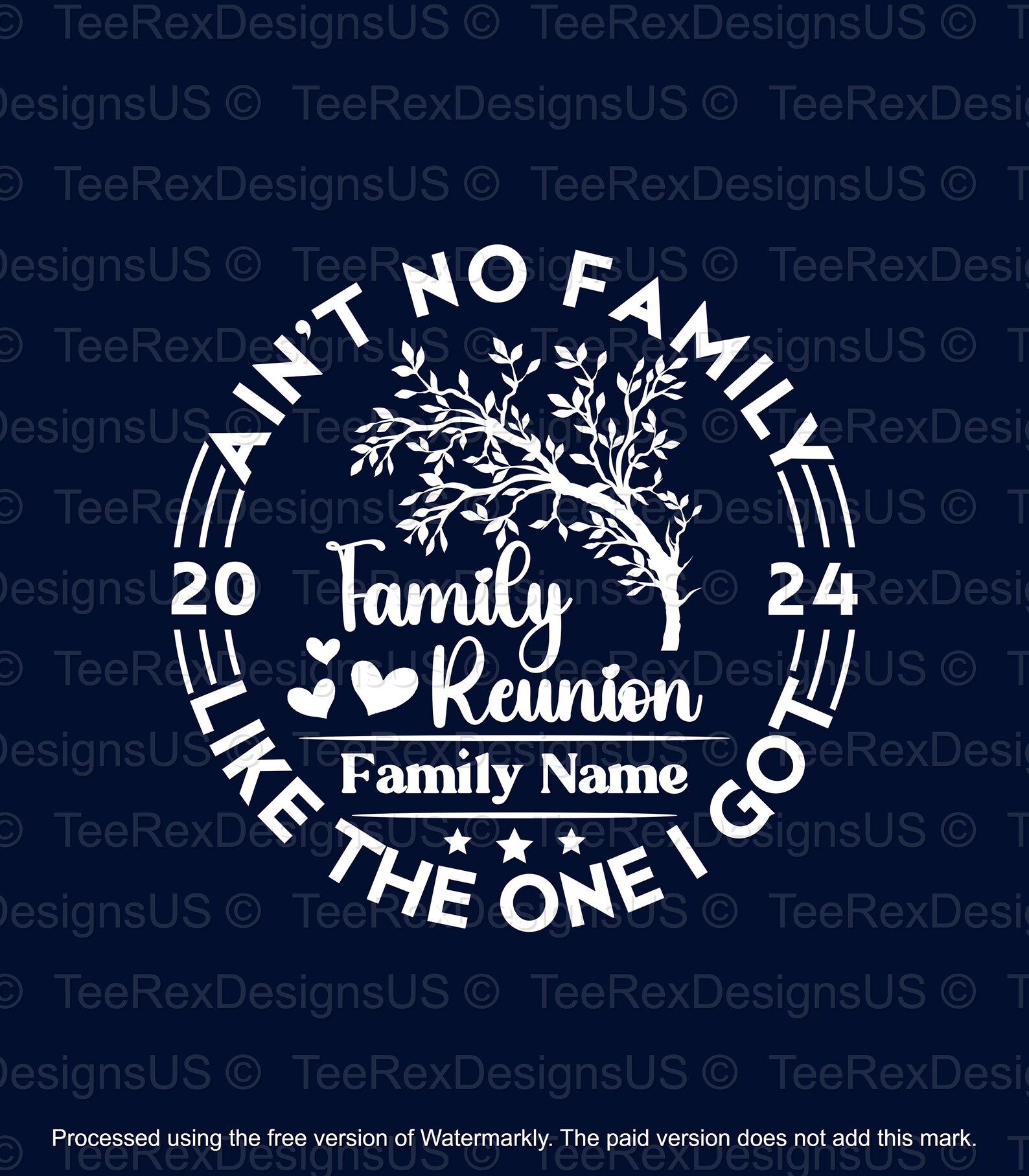 Custom Family Reunion DTF Transfer, Ain't No Family Like I Got ...