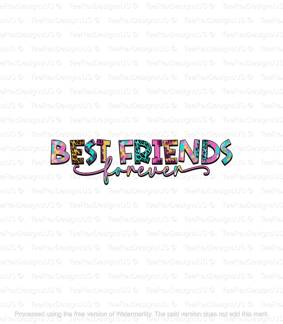 Besties Friend DTF Transfer, Best Friends DTF, Best Friends Forever ...