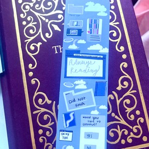 Reading Girl Y2K Era Bookmark - Etsy