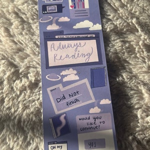 Reading Girl Y2K Era Bookmark - Etsy