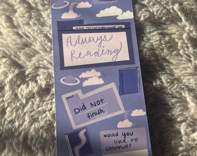 Reading Girl Y2K Era Bookmark - Etsy