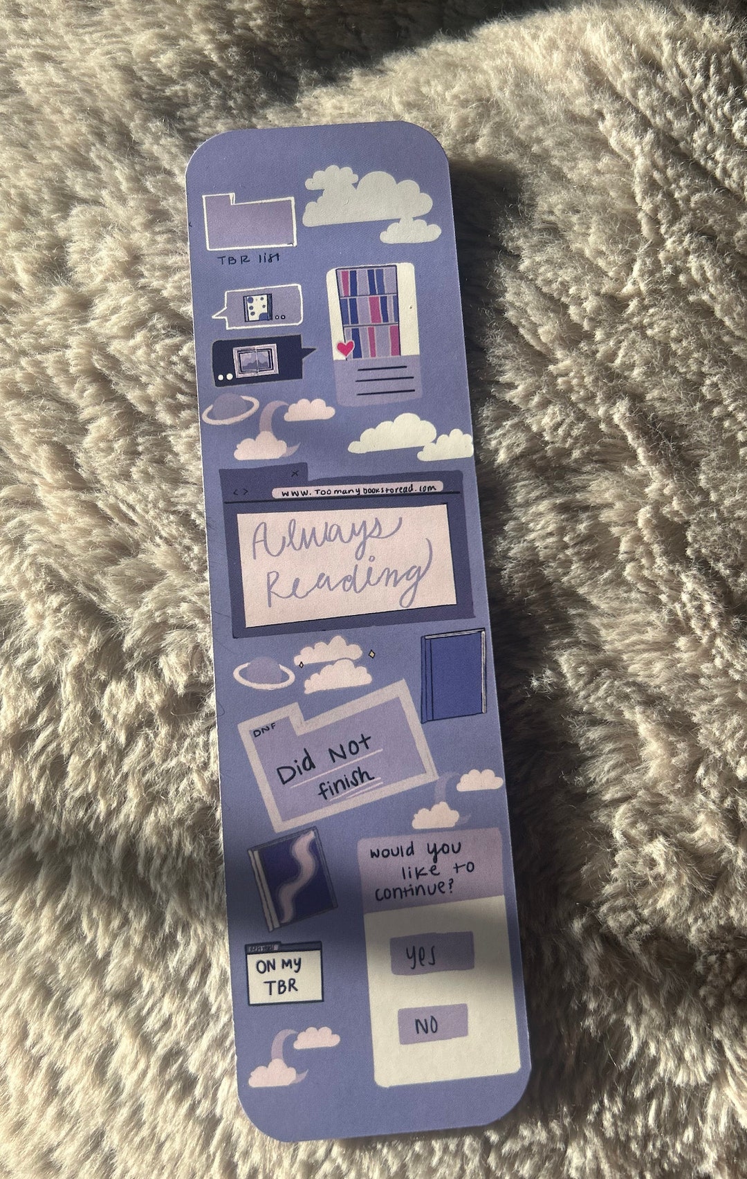 Reading Girl Y2K Era Bookmark - Etsy