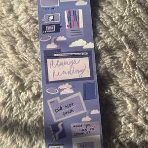 Reading Girl Y2K Era Bookmark - Etsy