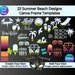 Summer Vibes Beach Life, Editable Canva Template Frames, Drag and Drop ...