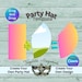 Party Hat Template, Editable Canva Frame, Drag and Drop, Digital ...