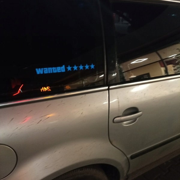 Wanted Led Sticker - Etsy
