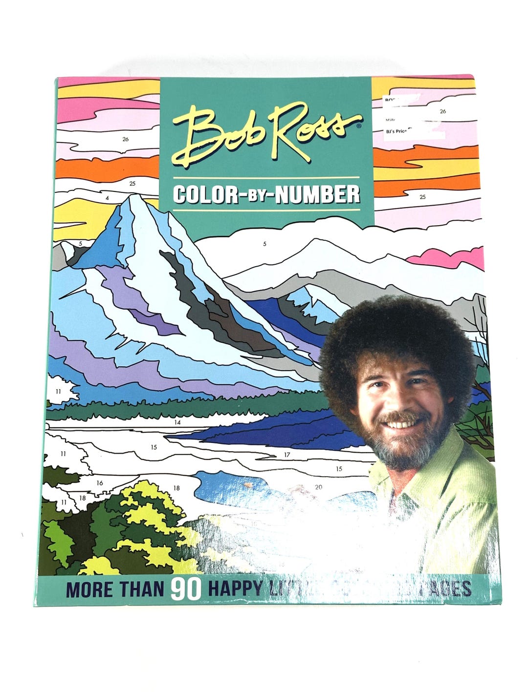 Bob Ross Color by Numbers Coloring Book - Etsy