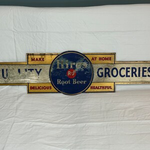 Vintage, One of a Kind, Wooden Hires Root Beer Sign - Etsy