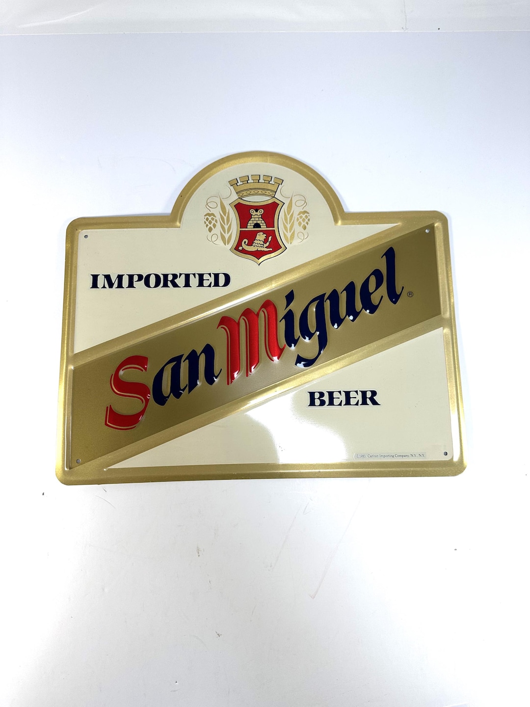 1983 San Miguel Tin Beer Sign - Etsy